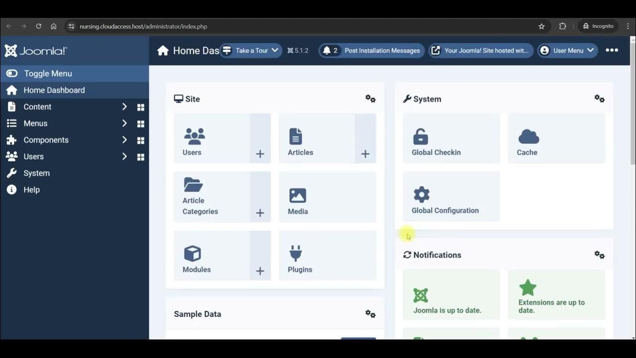 FREE JOOMLA WORPRESS HOSTING TUTORIAL with cloudaccess.net - YouTube