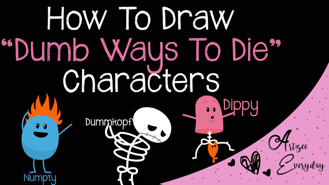 How To Draw Dumb Ways To Die Characters | Numpty, Dummkopf, Dippy - YouTube