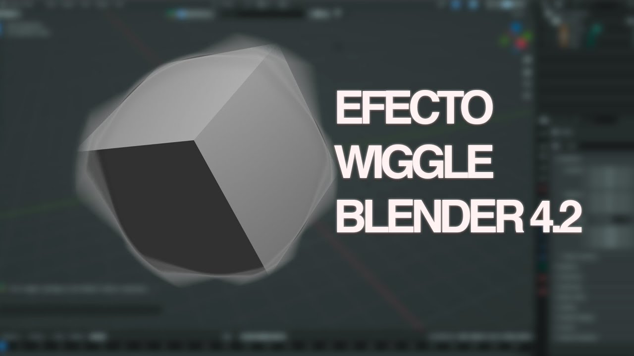 Como CREAR el EFECTO "WIGGLE" EN BLENDER 4.2 en MENOS de 1 MINUTO #3d # ...