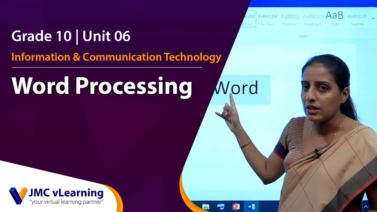 Grade 10 ICT Unit 06 - Word Process - YouTube