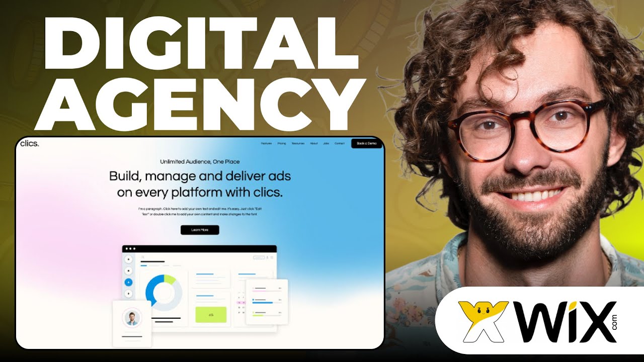 How To Make Digital Agency Website on Wix - Full Tutorial - YouTube