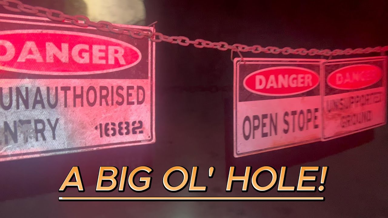 Underground gold mining | Tipping down a pass - YouTube