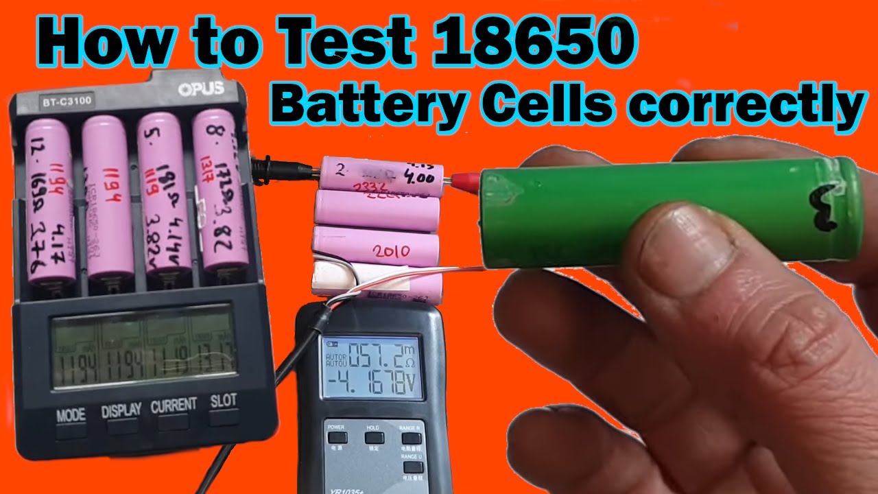 🔋 How to Test 18650, 21700 Battery Cells correctly / From A-Z - YouTube
