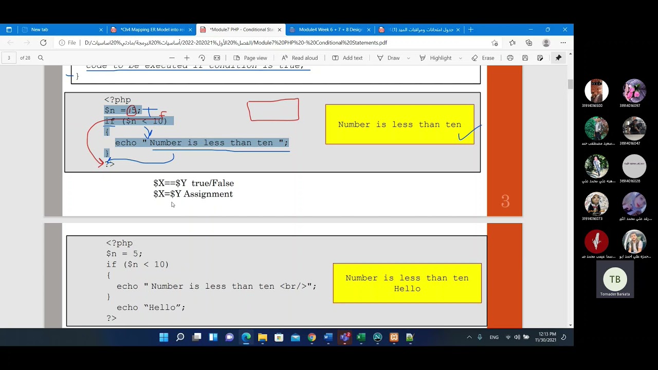 Module7 Php Conditional Statements If Statement Slides 1 To 20 9789