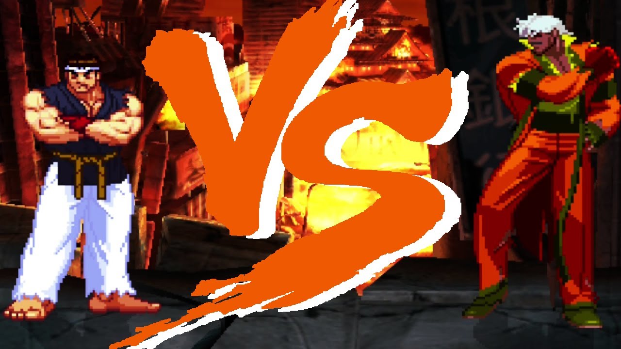 Shin Ryu VS God Rugal Bernstein Mugen Street Fighter VS KOF - YouTube