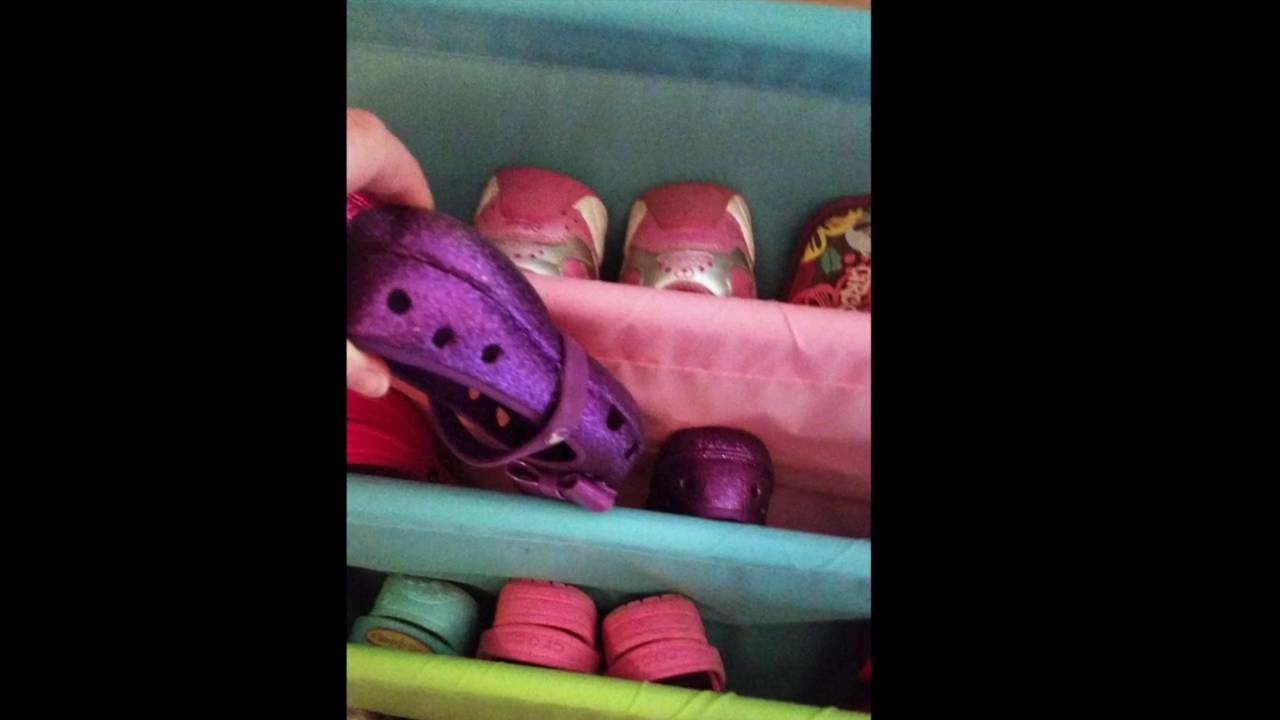 Upcycle Toddler Book Rack to Shoe Rack - YouTube