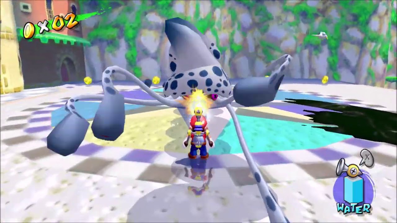 Super Mario Sunshine HD Boss 6 - Gooper Blooper - YouTube