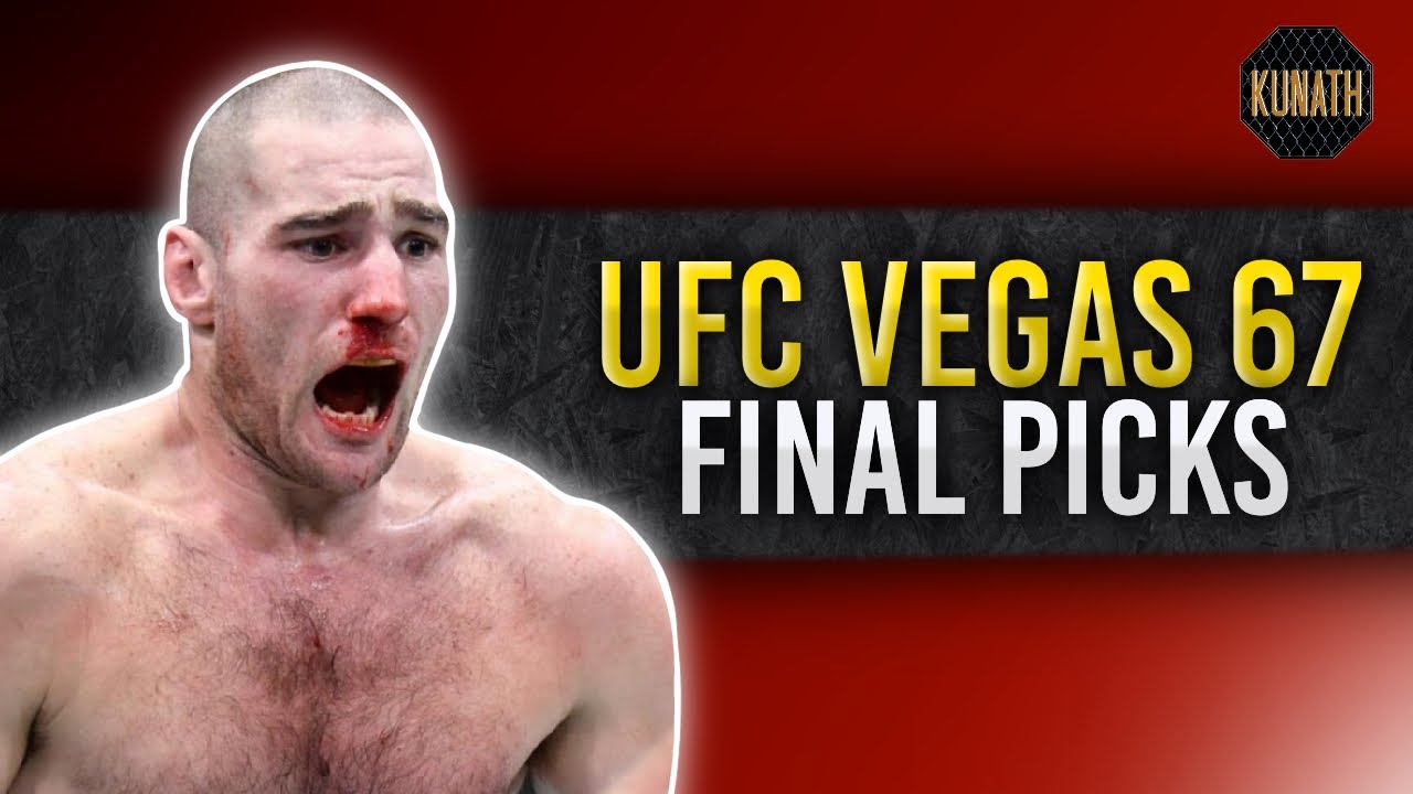 UFC VEGAS 67 FINAL PICKS | DRAFTKINGS MMA PICKS - YouTube