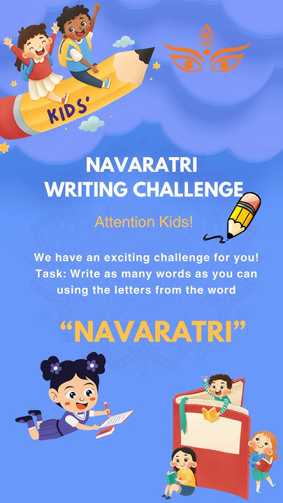 Navaratri Dasara kids writing contest challenge - YouTube
