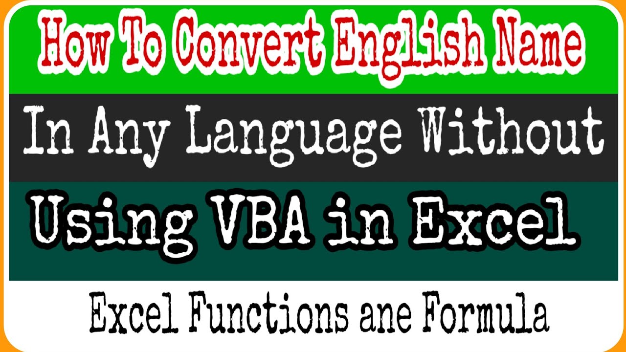 How To Convert English Names Into Any Language In Excel YouTube how-to-convert-english-names-into-any-language-in-excel-youtube