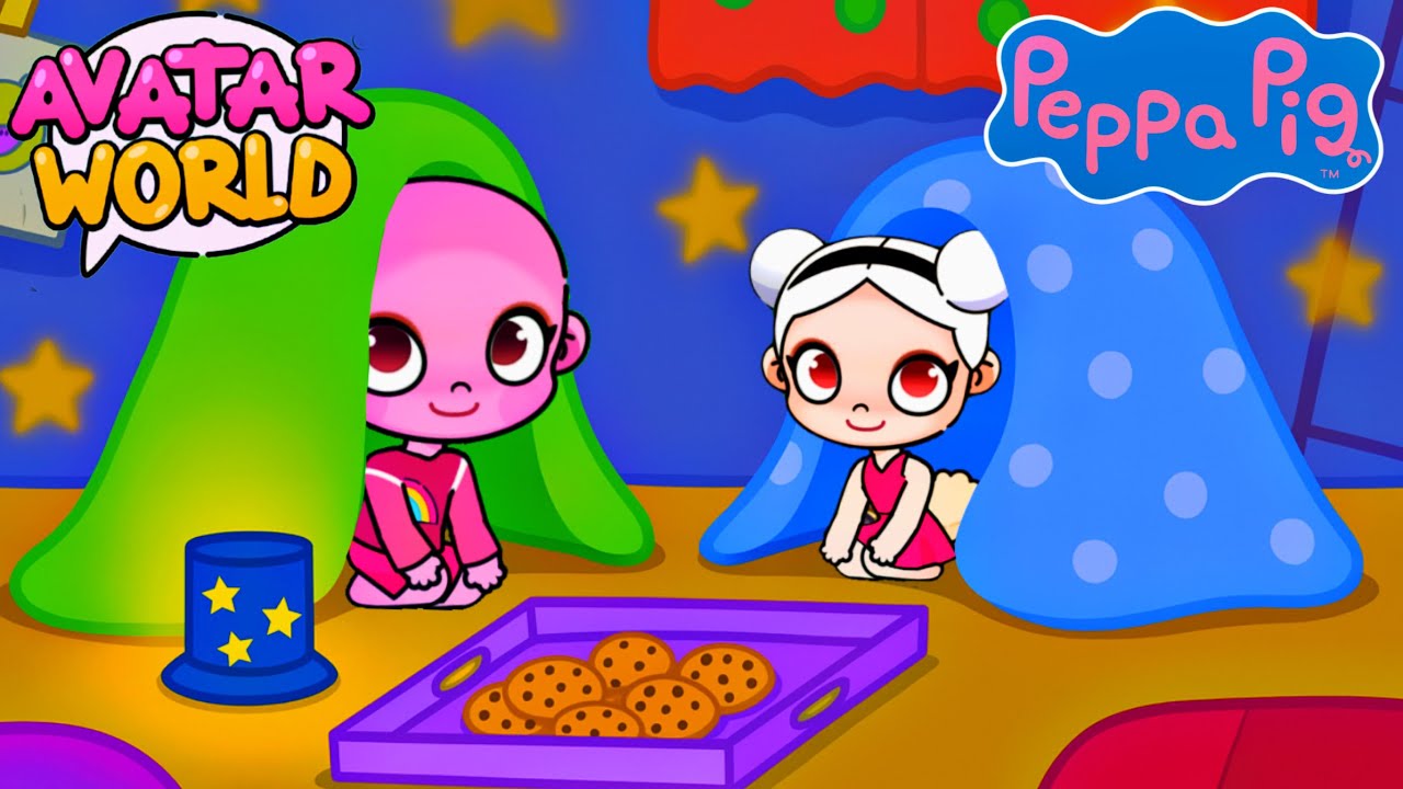 Peppa Pig in Avatar World | Sleepover 🥱 - YouTube
