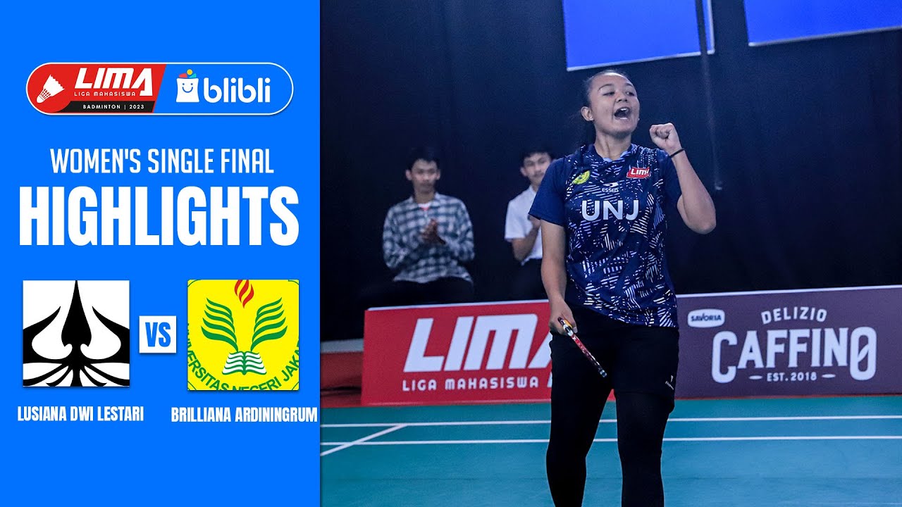 WOMEN'S SINGLE | FINAL | USAKTI (Lusiana) vs UNJ (Brilliana) - YouTube