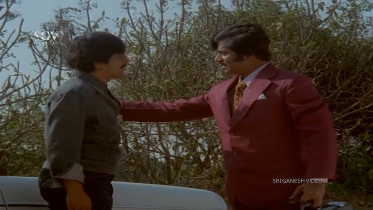 Sundar Krishna Urs Gives Job To Shankar Nag | Rusthum Jodi Kannada Movie Scene - YouTube