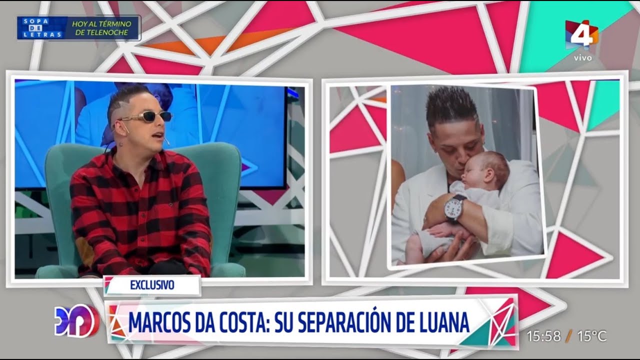 Algo Contigo - Marcos Da Costa tras su separación de Luana - YouTube