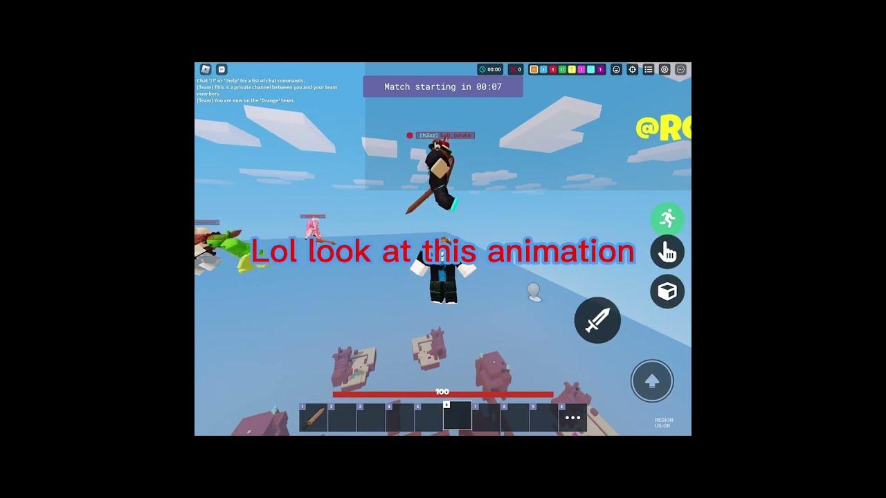 Using *TAP TO MOVE in Roblox bedwars - YouTube