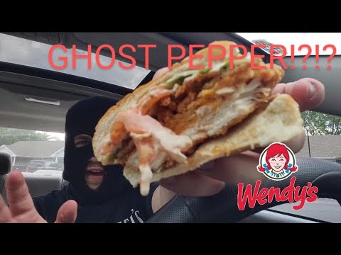 *NEW* Wendys Ghost Pepper Ranch Chicken Sandwhich Review - YouTube