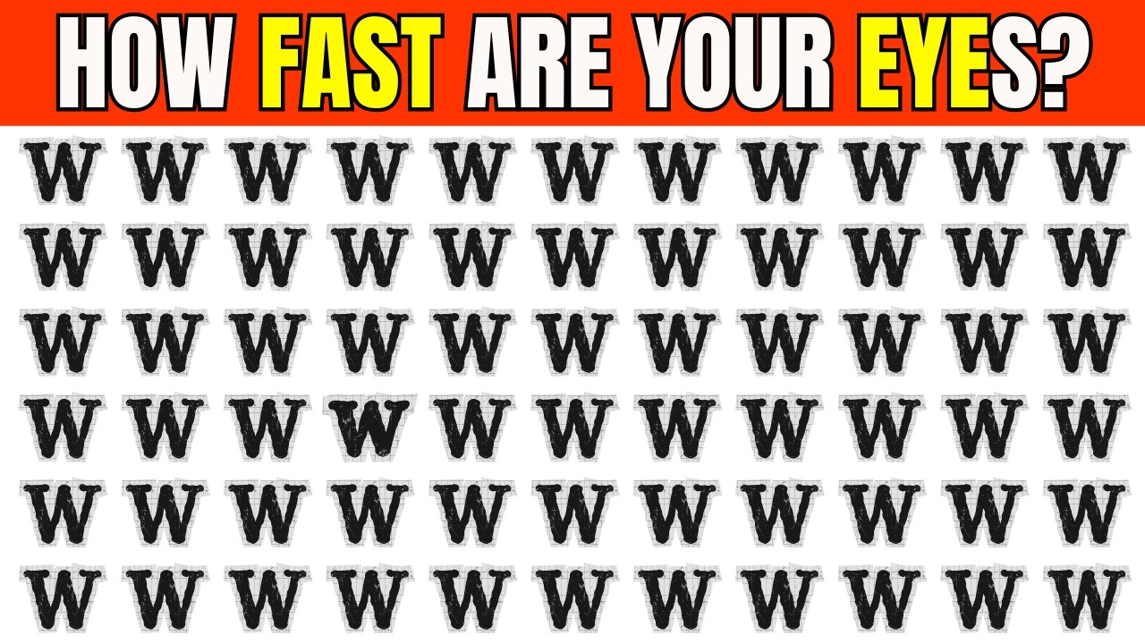 🔴[ Easy to Impossible Level ] How Fast Are Your Eyes? Find The Odd One ...