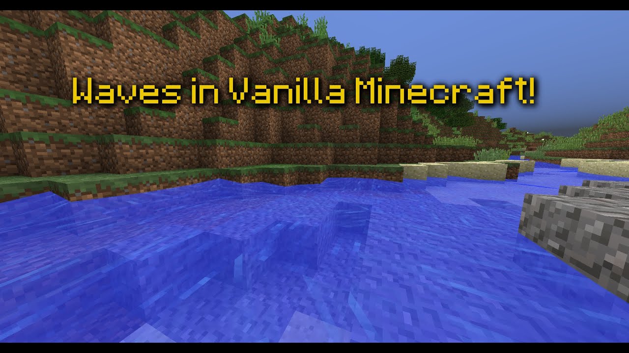 Waves in Vanilla Minecraft! - YouTube