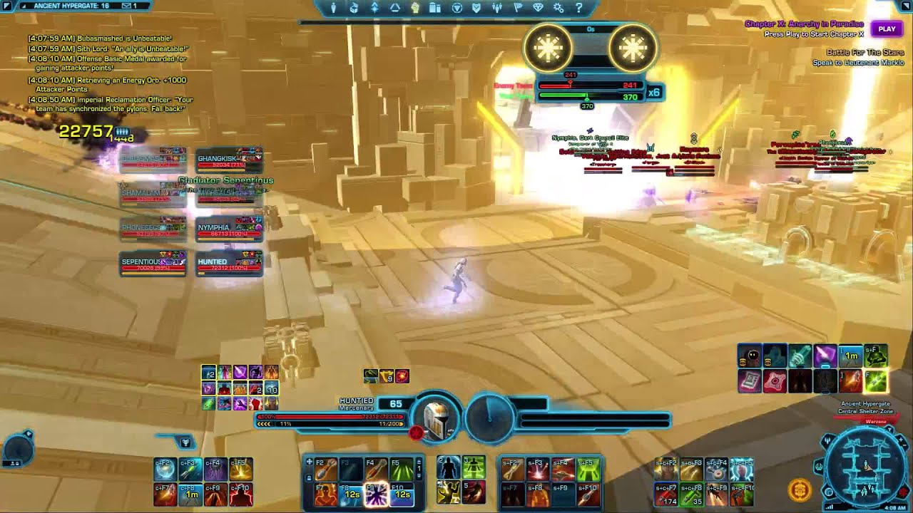 SWTOR Merc 65 Arsenal PvP - YouTube