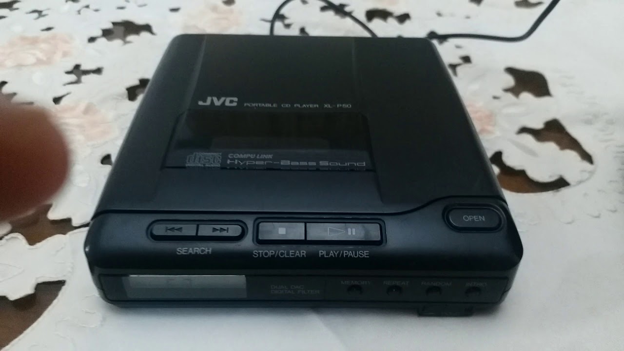 JVC portable Cd player XL-P50 - YouTube