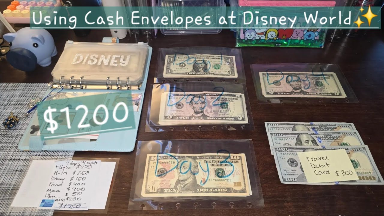 Disney World Vacation 🌟 How I Use Cash Envelopes on Vacation - YouTube