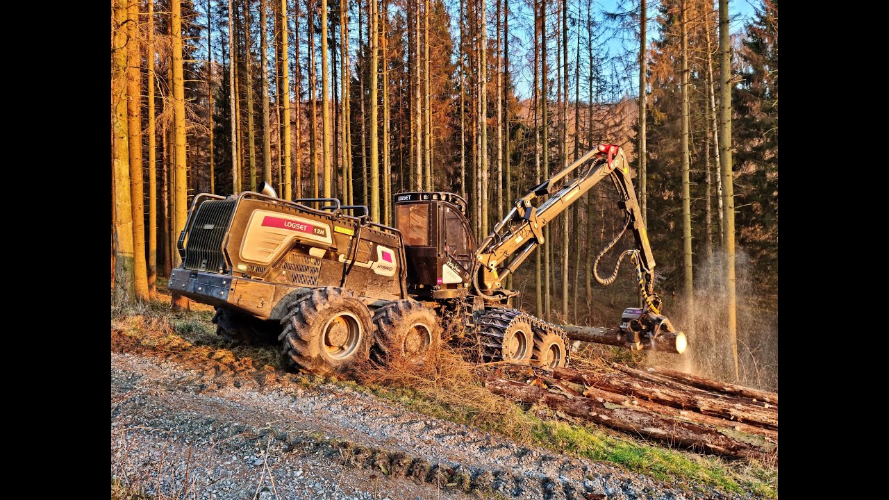 🌲*Biggest Logset* • Logset 12H GTE Hybrid • 510PS • Harvester in Action • Forstbetrieb Kinze🌲 ...