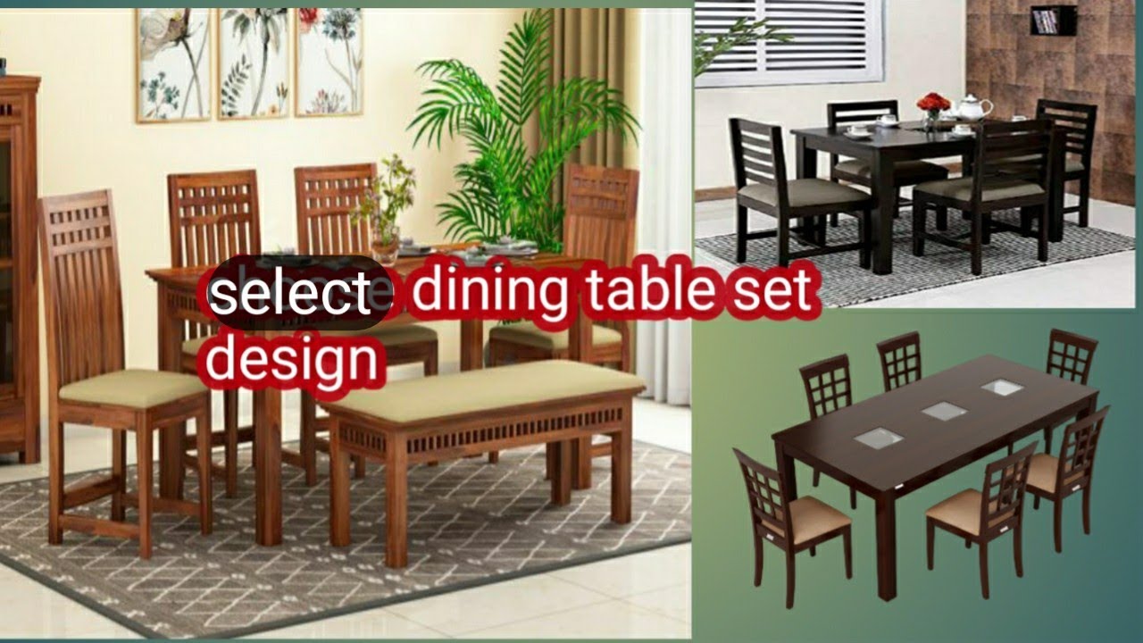 select a dining table set design for home, hotels , and restorent - YouTube