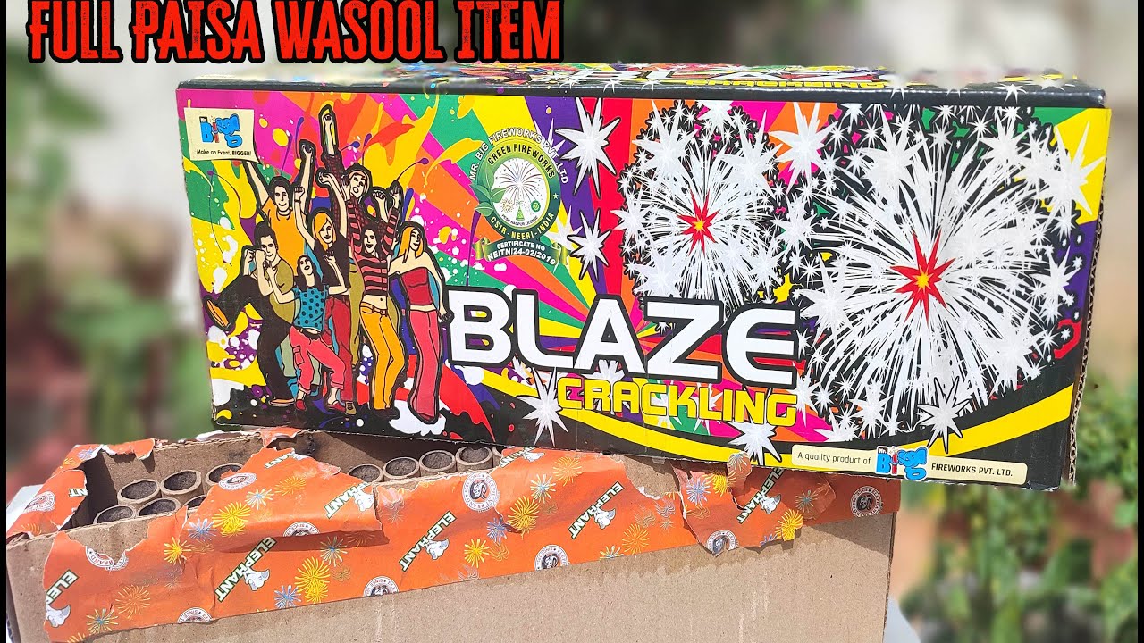 BLAZE MR BIG FIREWORKS MULTI SHOT CAKE| Full Crackling Multi Shot Cake ...