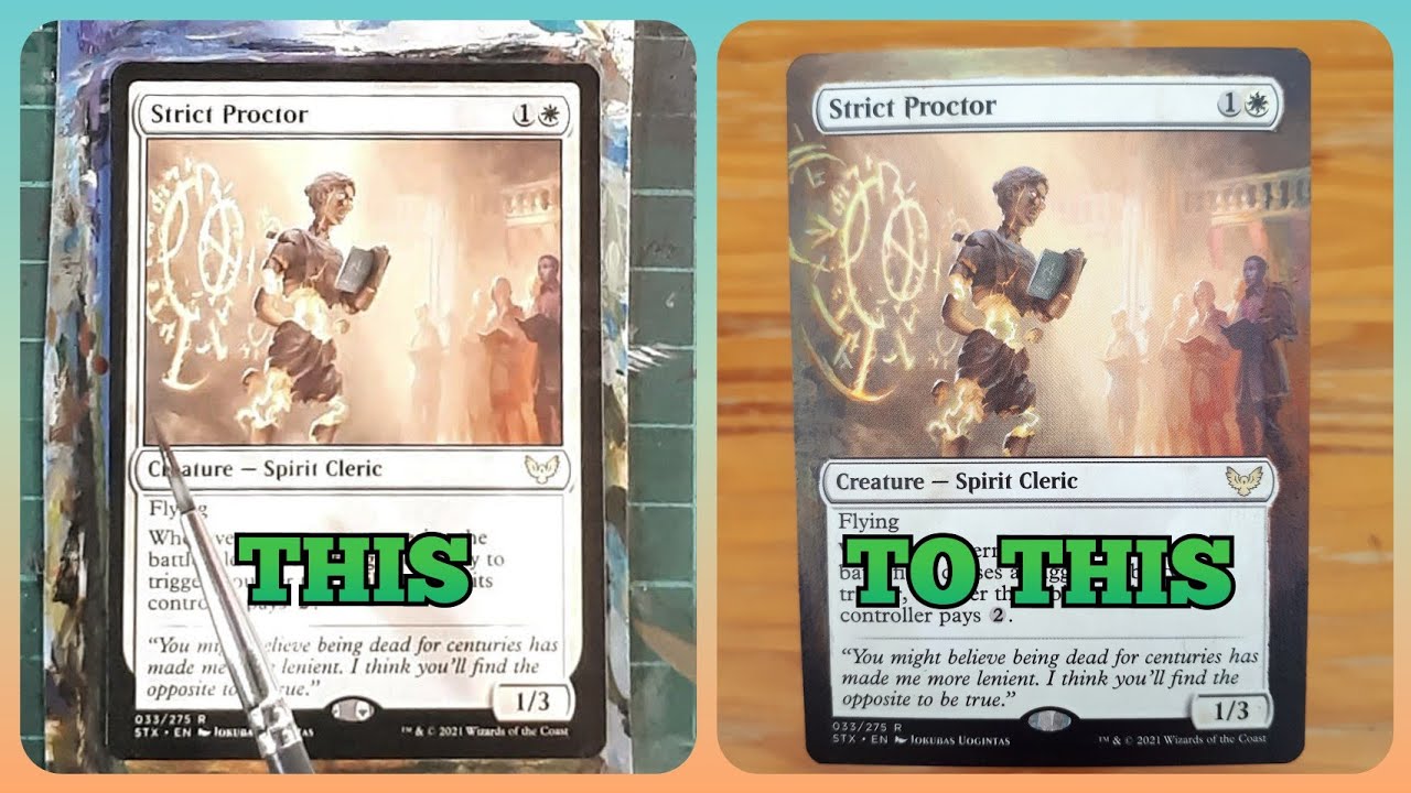 Strict Proctor MTG Altered Art, Painting Magic the Gathering cards Time ...