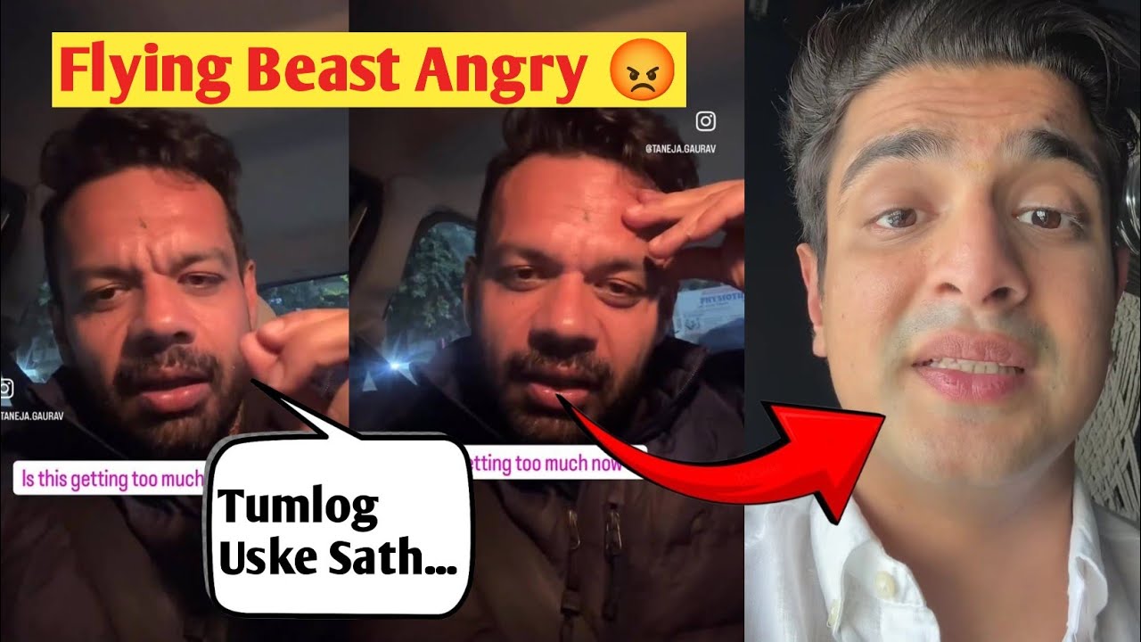 Flying Beast Angry 😡 ON Public & Support Ranveer Allahbadia, Gaurav ...