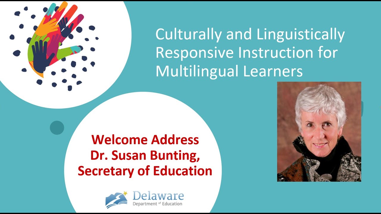 Dr. Susan Bunting, Delaware Secretary of Education Conference Welcome ...