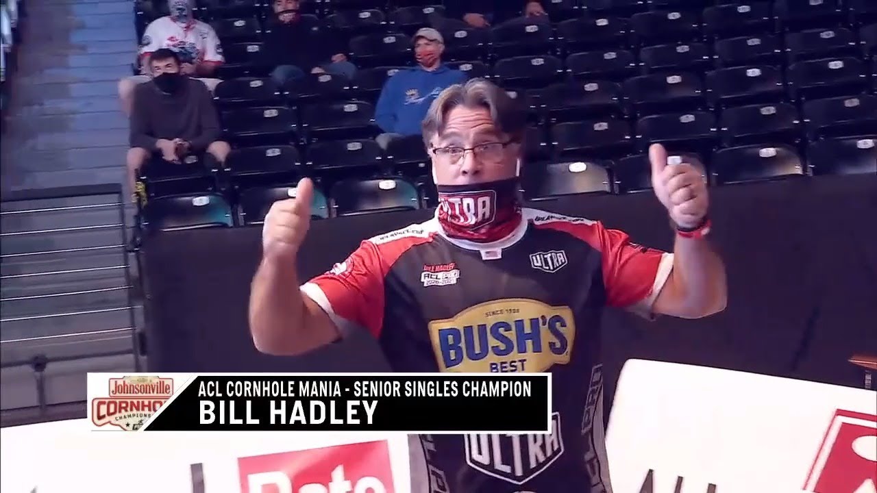 Bill Hadley - Cornhole Mania Senior Singles CHAMPION - YouTube