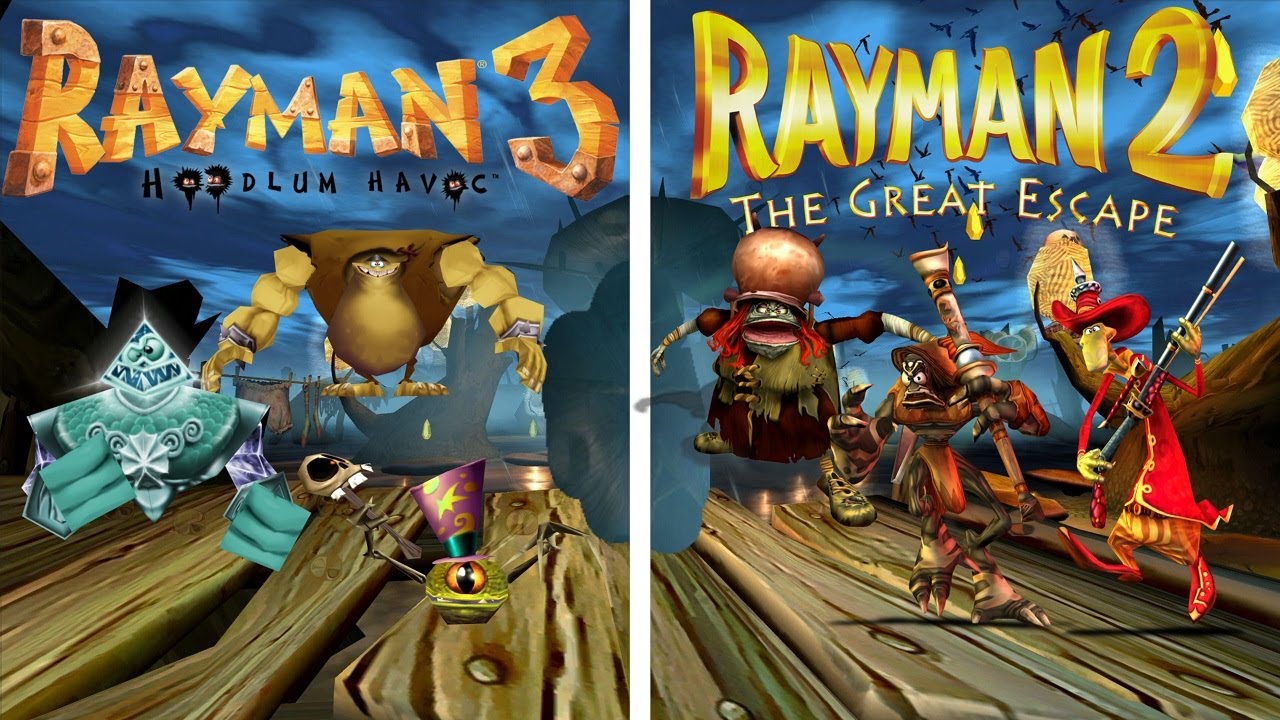 rayman 2 and 3 all bosses - YouTube