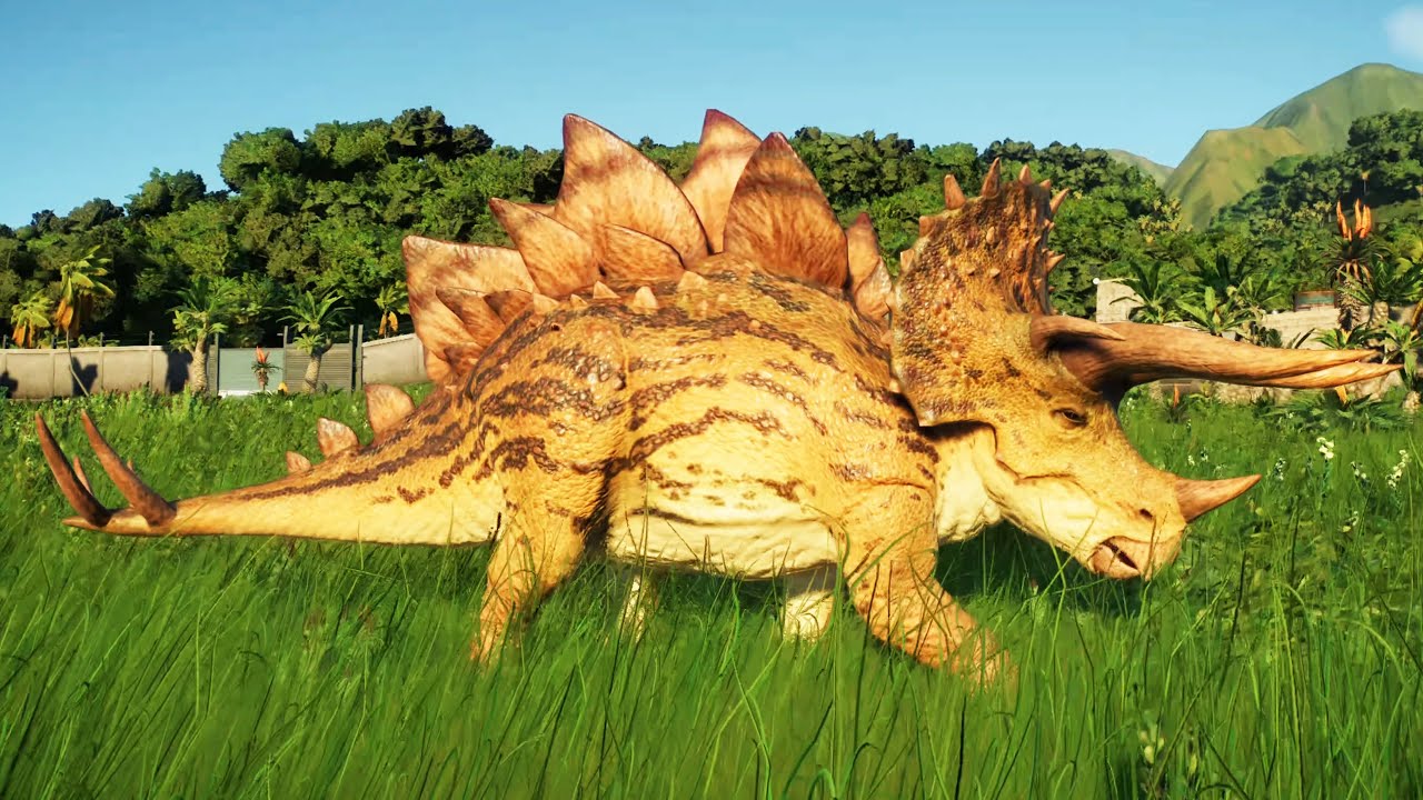 Jurassic World Evolution 2 Stegoceratops Gameplay Ps5 Uhd 4k60fps 3832