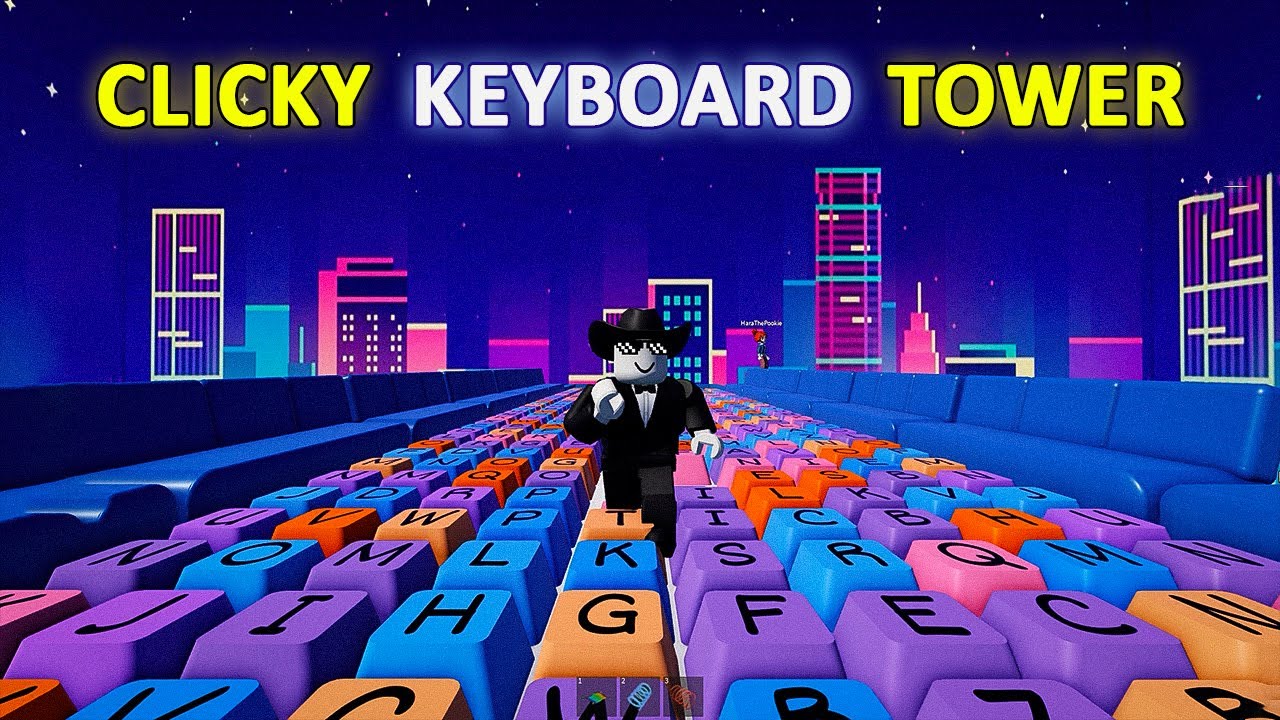 Roblox Keyboard Tower | ULTRA-Satisfying ASMR #roblox - YouTube