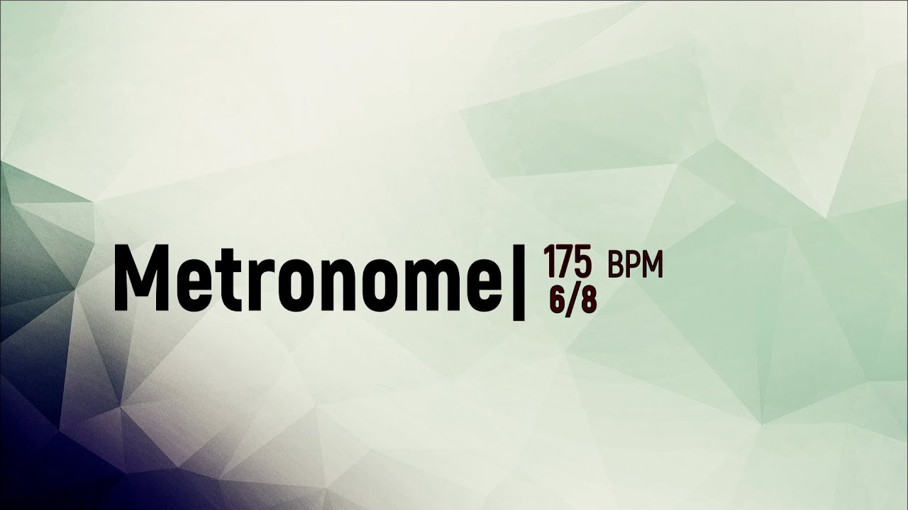 175 BPM Metronome 6/8 - YouTube