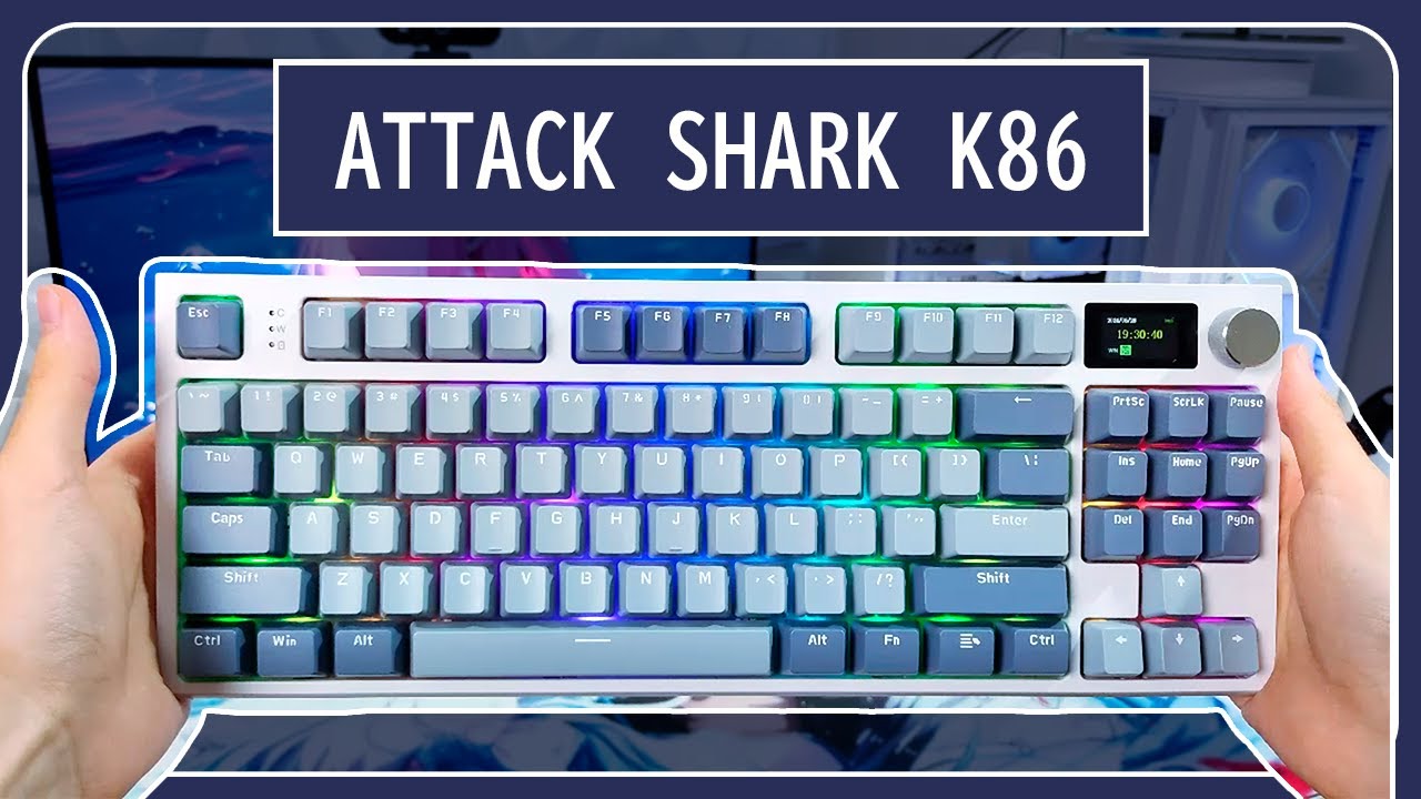 Teclado Attack Shark K86 | Unboxing + Review - YouTube