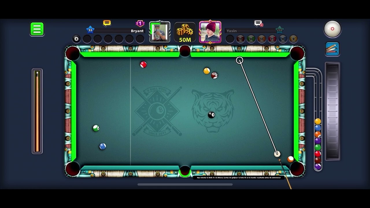 8 ball pool shot #1 - YouTube