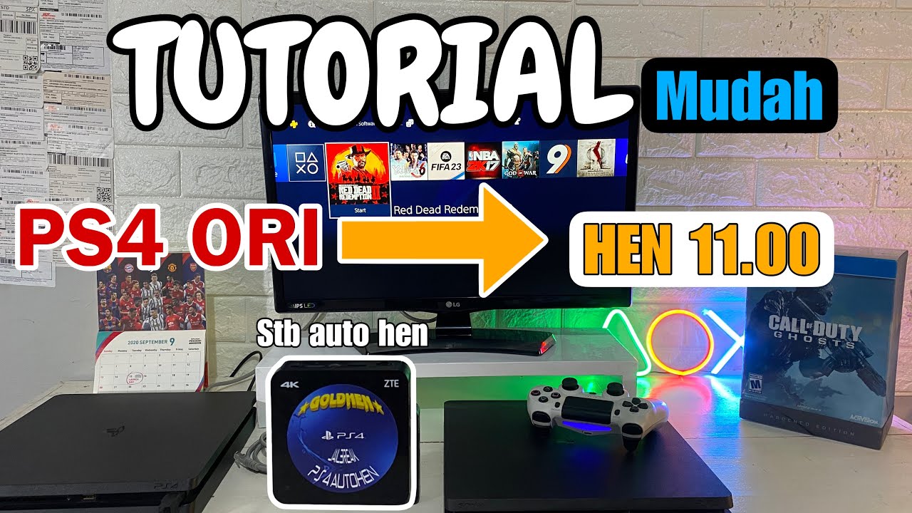 TUTORIAL LENGKAP CARA UBAH PS4 ORIGINAL KE PS4 HEN 11 00 - YouTube