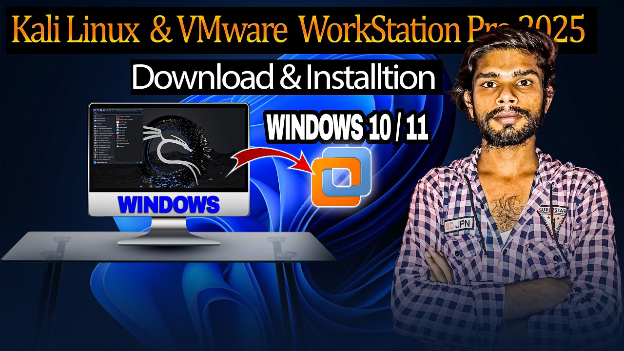 Kali Linux & VMware Workstation Pro me Installtion Windows 10/11 - YouTube