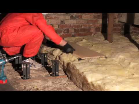 Fitting Loft Legs for improved loft insulation - Loftlegs - YouTube