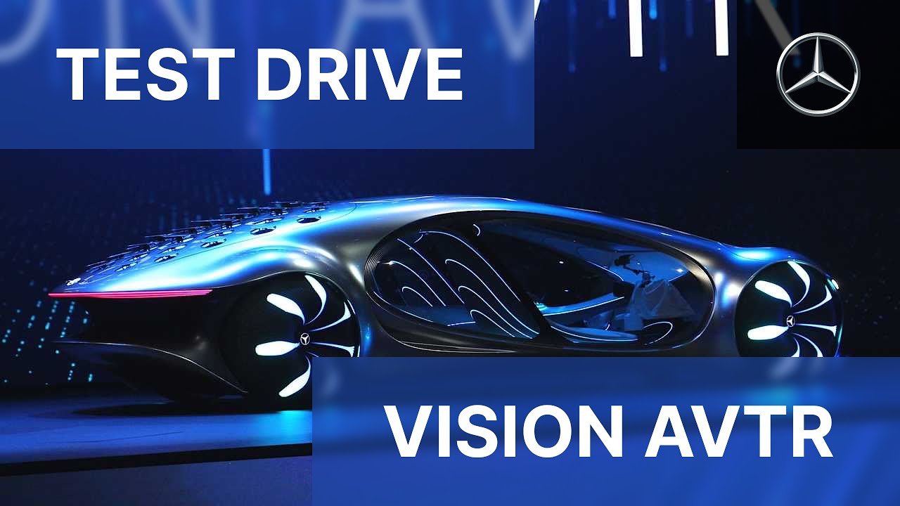 Mercedes VISION AVTR | Test Drive | Mercedes Concept Car - YouTube