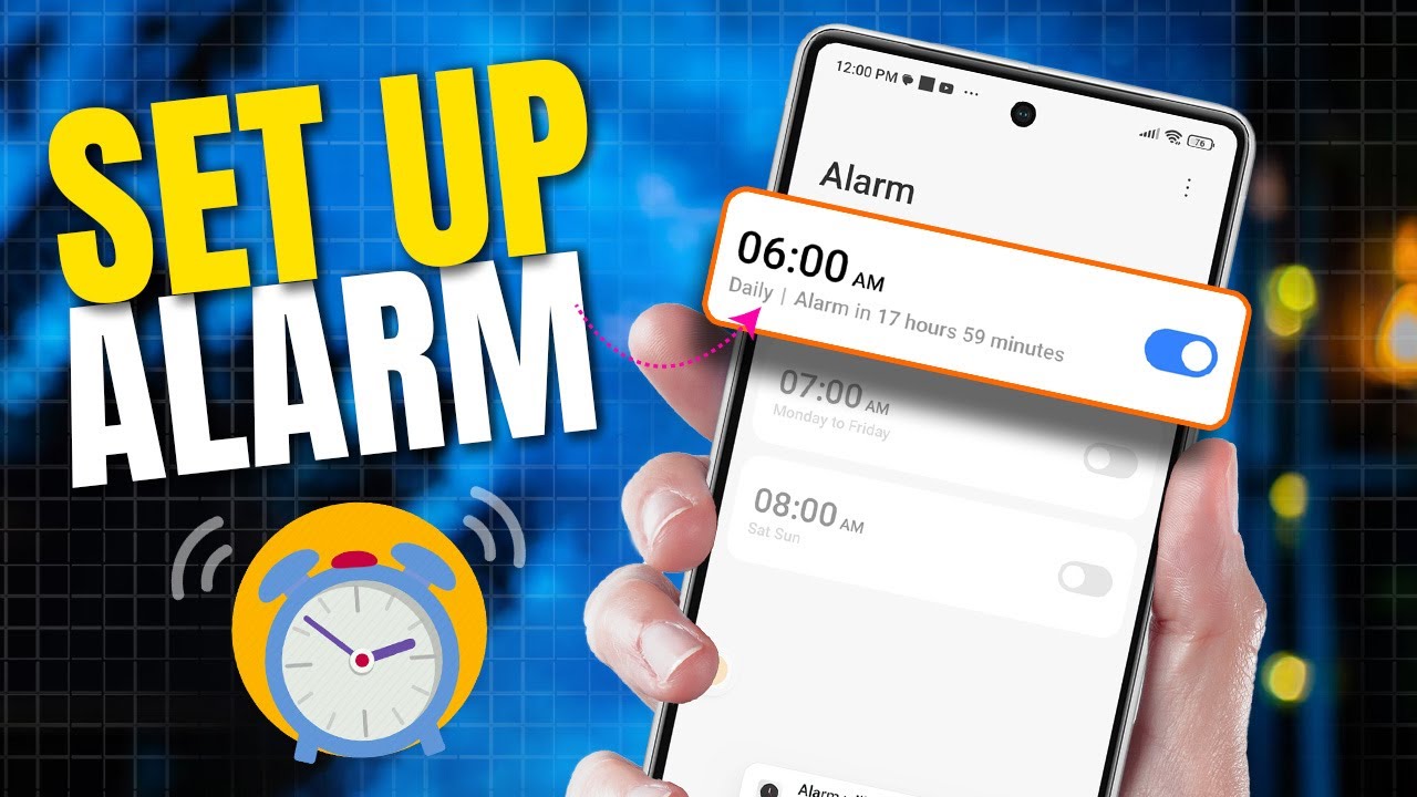 How to Set Up Alarms on Xiaomi, and Redmi Phones | Create Alarms on your Mi Phone - YouTube