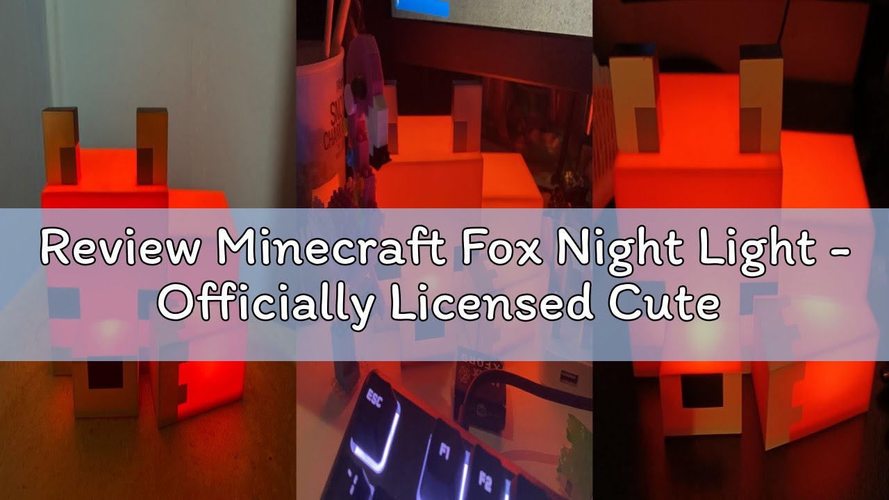 Review Minecraft Fox Night Light - Officially Licensed Cute Lamp, Gifts ...
