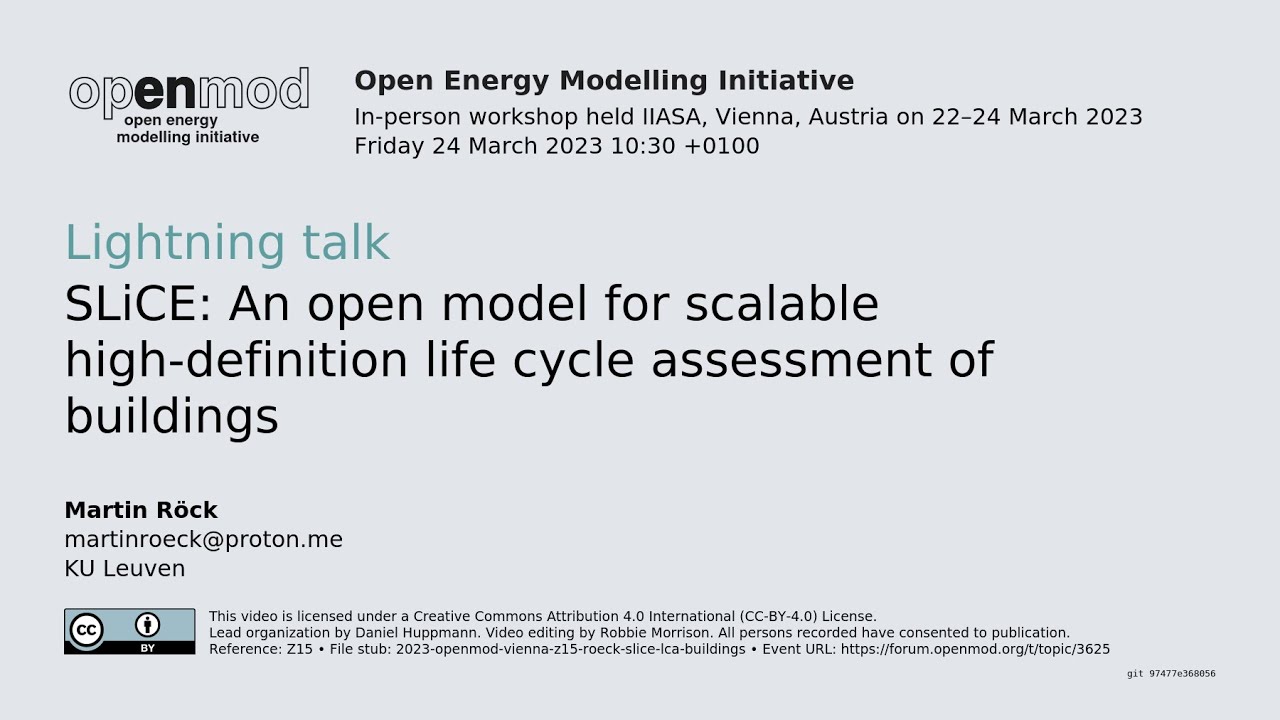 SLiCE: An open model for scalable high‑definition life cycle assessment ...