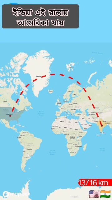 India to america flight #map #attitude #india #america - YouTube