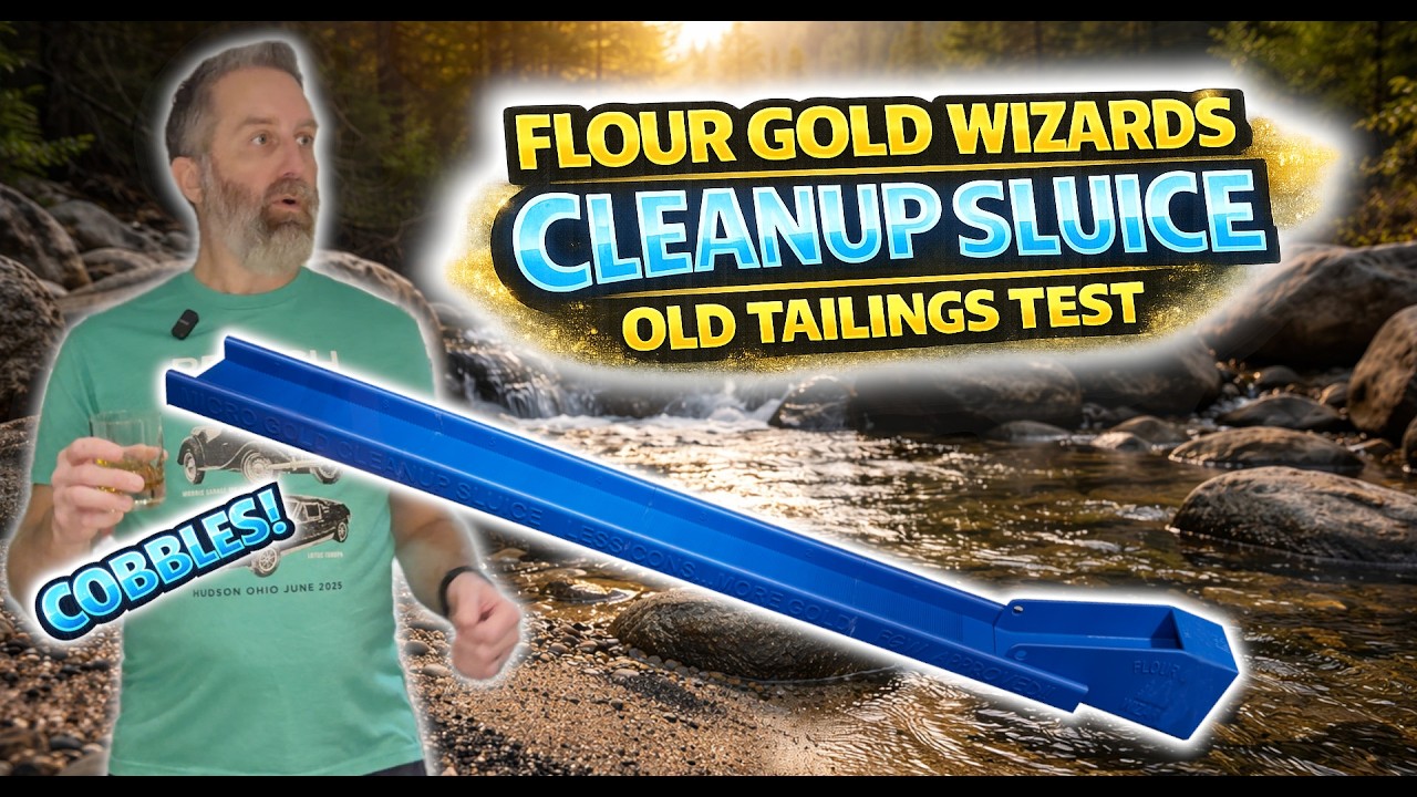 Flour Gold Wizards Cleanup Sluice Test | Tailings Check - YouTube