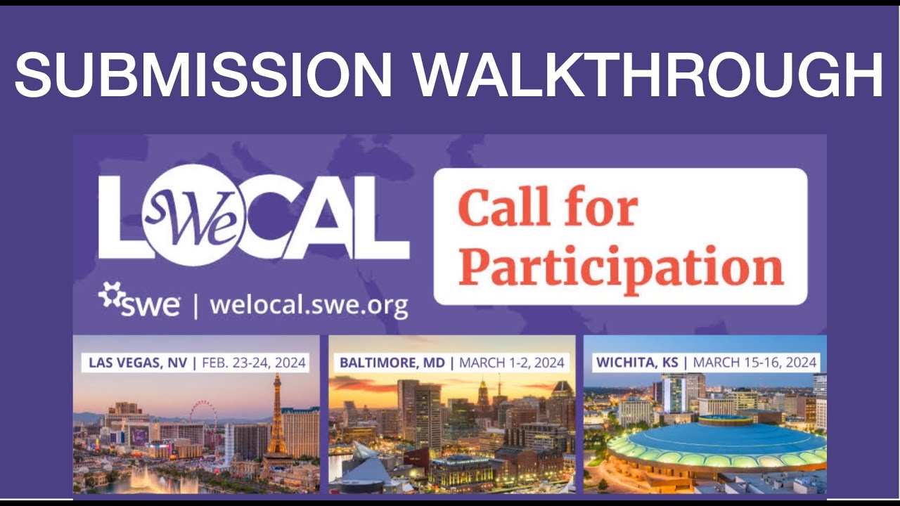 WE Local US 2024 CFP - How to Submit - Walkthrough - YouTube