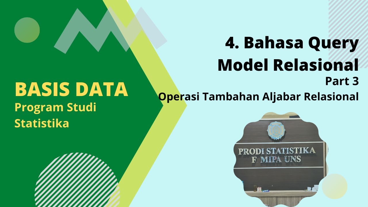 4. Bahasa Query Model Relasional (part3) - YouTube