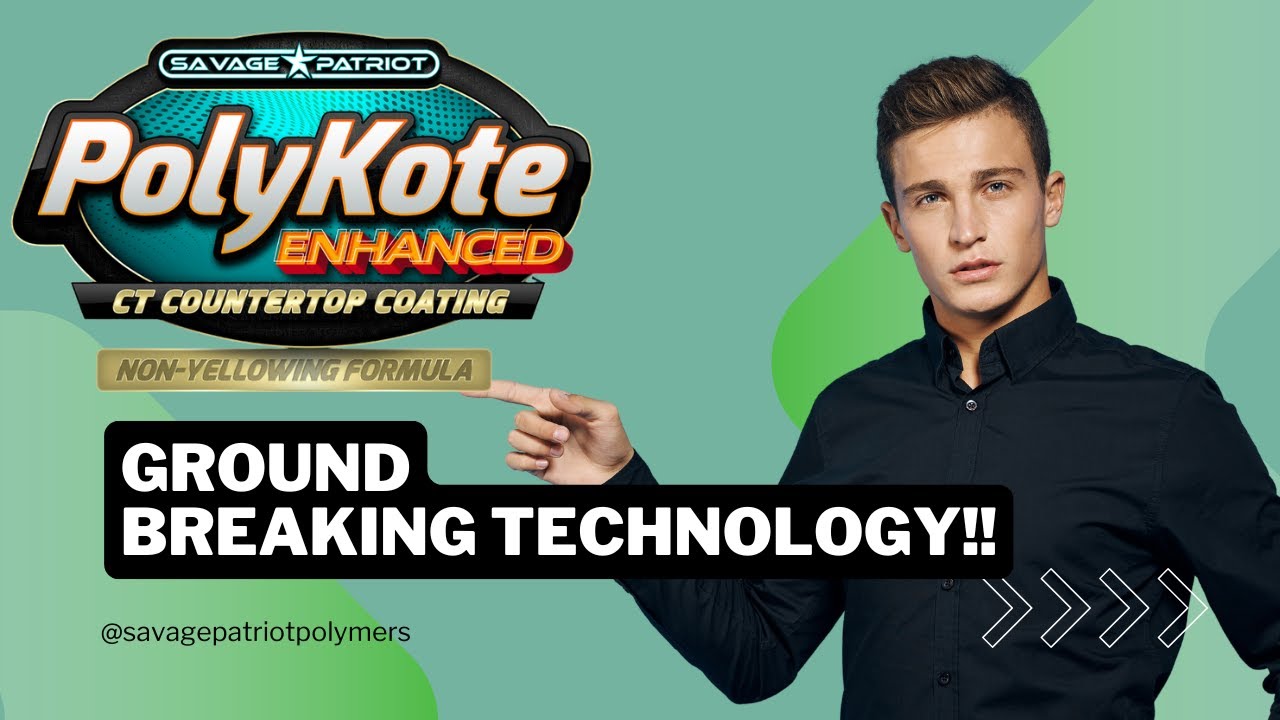 PolyKote Enhanced- NON Yellowing Countertop Coating - YouTube
